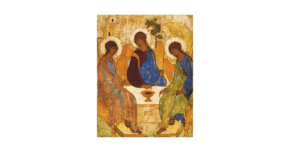 Holy Trinity Andrei Rublev Holy Icon Religious Art Canvas Print | Zazzle