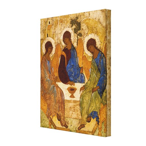 Holy Trinity Andrei Rublev Holy Icon Religious Art Canvas Print | Zazzle