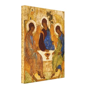Holy Trinity Andrei Rublev Holy Icon Religious Art Canvas Print | Zazzle