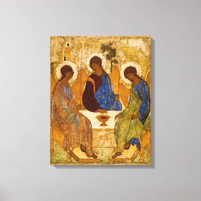 Holy Trinity Andrei Rublev Holy Icon Religious Art Canvas Print | Zazzle