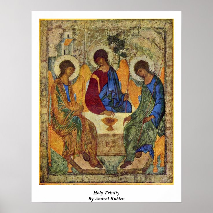 Holy Trinity By Andrei Rublev Poster | Zazzle