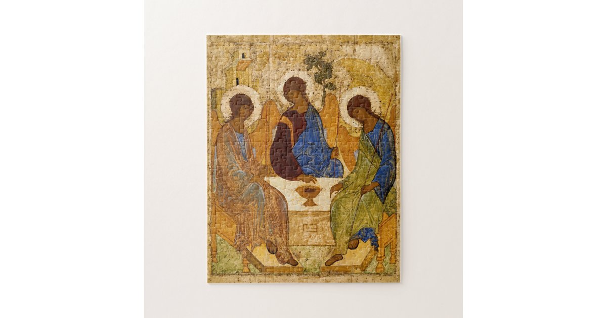 Holy Trinity by Andrey Rublev Jigsaw Puzzle | Zazzle