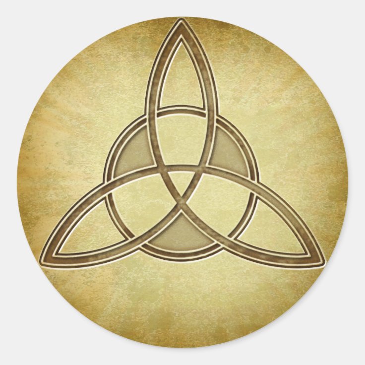 Holy Trinity Symbol Design Classic Round Sticker | Zazzle