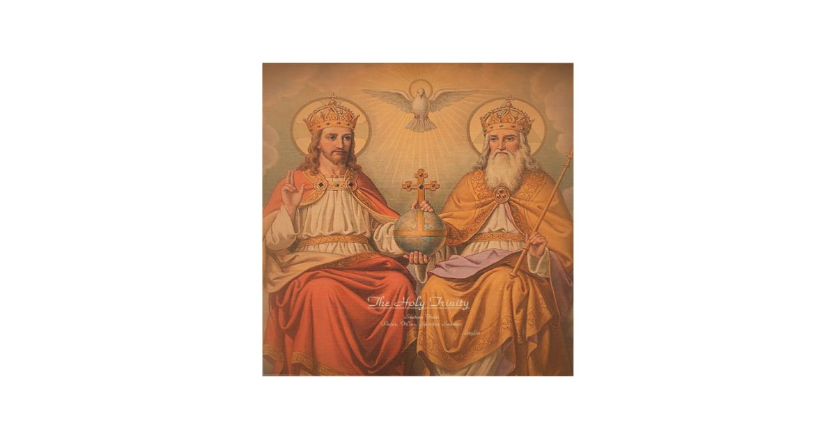 Holy Trinity Wood Wall Art | Zazzle