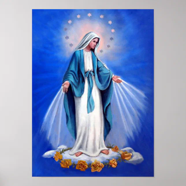 Holy virgin mother Mary,mother of God template Poster | Zazzle