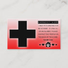 Dog Home Alone Emergency Contact Card | Zazzle.com