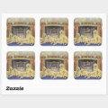 Home and Hearth Square Sticker | Zazzle