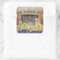 Home and Hearth Square Sticker | Zazzle