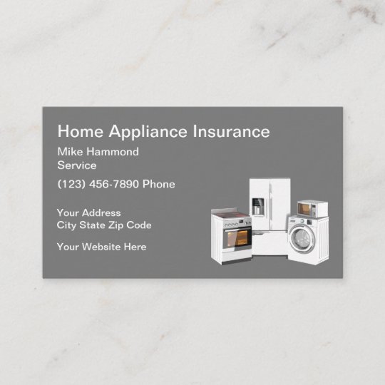 Home Appliance Insurance And REpair Business Card | Zazzle.com