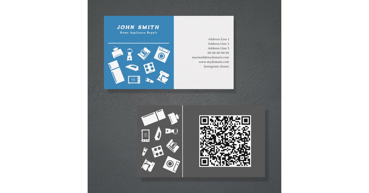 Home Appliance Repair Business Card | Zazzle