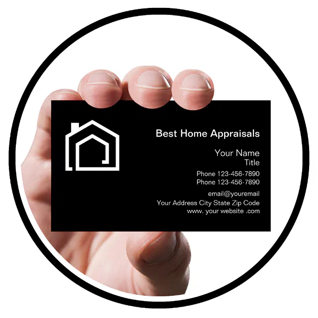 Home Appraisers Logo Template Business Cards | Zazzle