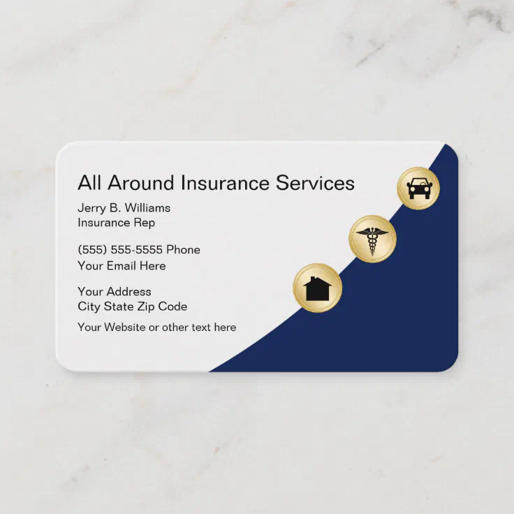 Home Auto And Health Insurance Business Card | Zazzle