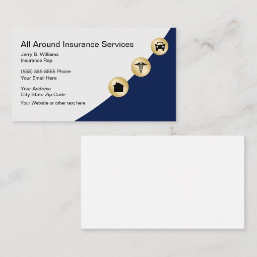 Home Auto And Health Insurance Business Card | Zazzle