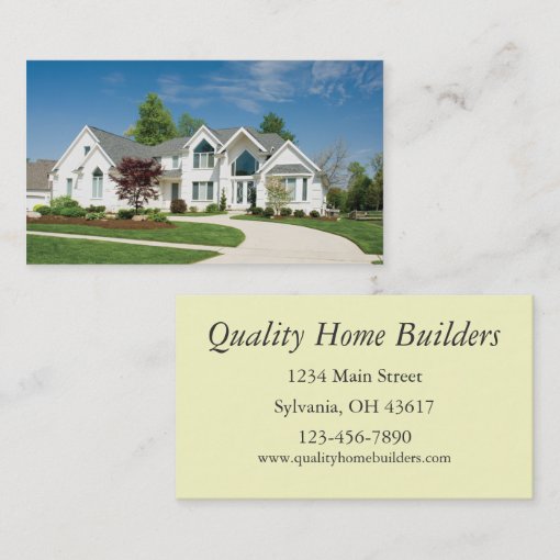 Home Builder Business Card | Zazzle
