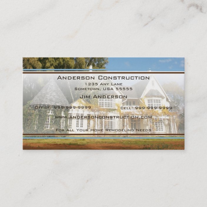 Home Builders Business Card | Zazzle.com