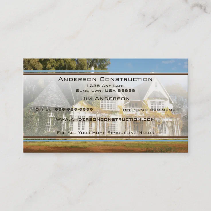 Home Builders Business Card | Zazzle