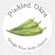 Home Canning Business Pickled Okra Food Label | Zazzle