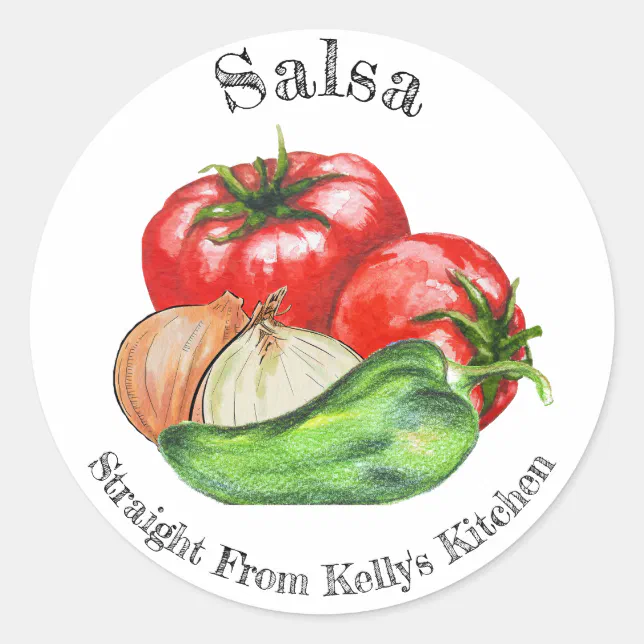 Home Canning Business Tomato Salsa Food Label | Zazzle