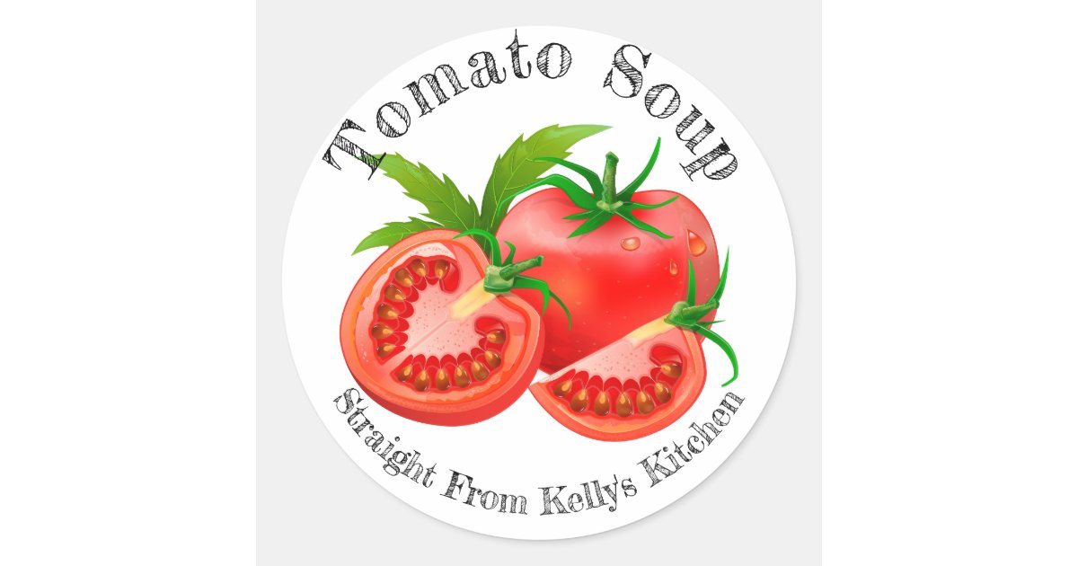 Home Canning Business Tomato Soup Food Label | Zazzle