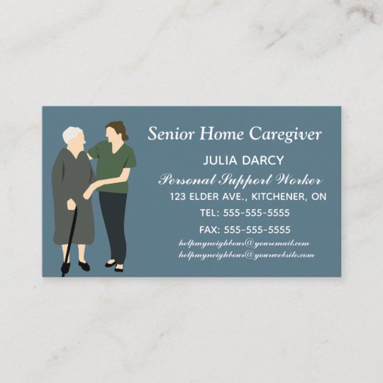 Home Care and Nursing Services Business Card | Zazzle.com