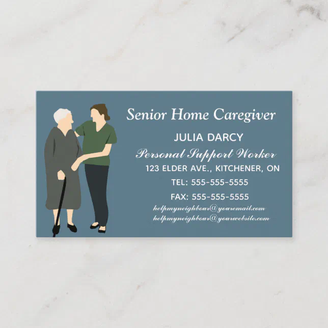 Home Care and Nursing Services Business Card | Zazzle