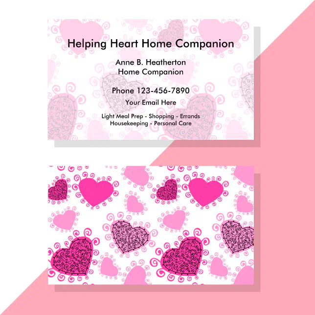 Home Care Companion Business Card | Zazzle