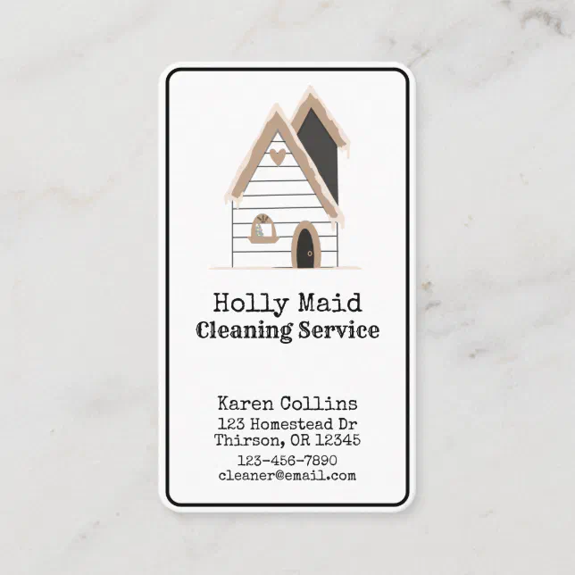 Home Cleaning Services Cute Business Card | Zazzle