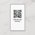 Home Cleaning Services Cute QR Code Business Card | Zazzle