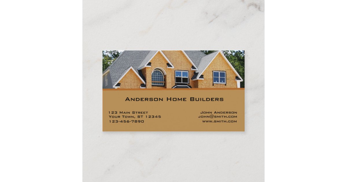 Home Construction Business Card | Zazzle
