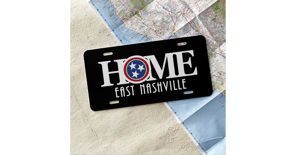 HOME East Nashville License Plate | Zazzle