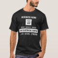 Home electric service QR code Logo custom work T-Shirt | Zazzle