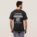 Home electric service QR code Logo custom work T-Shirt | Zazzle