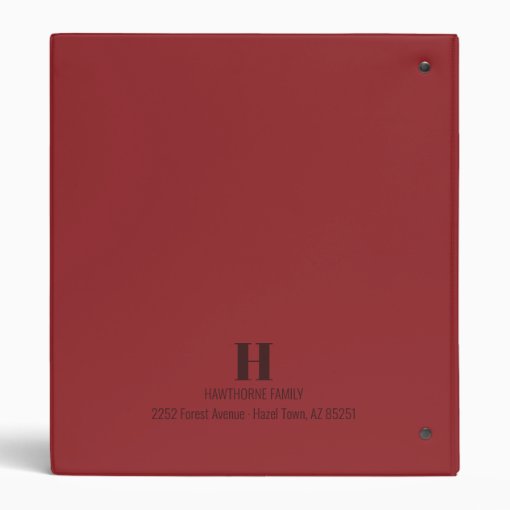 Home Filing System Household Organizer "Important" 3 Ring Binder | Zazzle