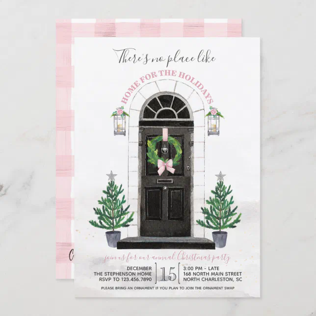 Home for the Holidays Christmas Party Invitation | Zazzle