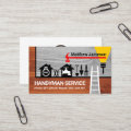 Home Handyman Tools Border On Wood Business Card | Zazzle
