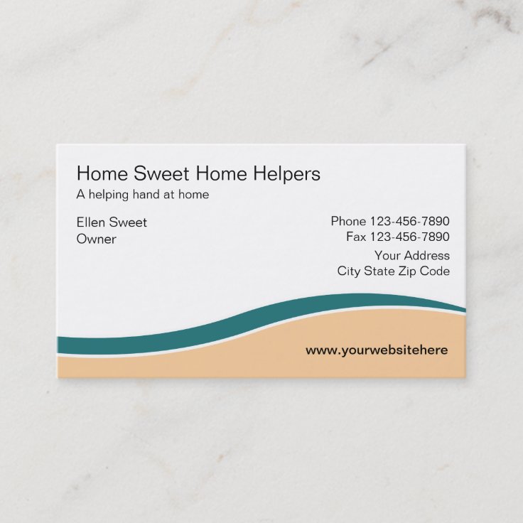 Home Health Business Cards | Zazzle