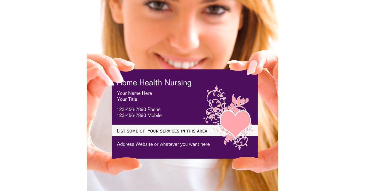 Home Health Business Cards | Zazzle