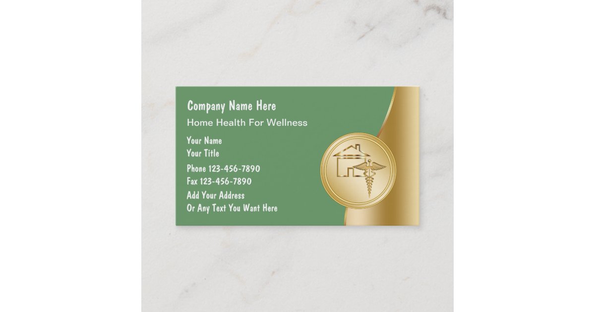 Home Health Business Cards | Zazzle