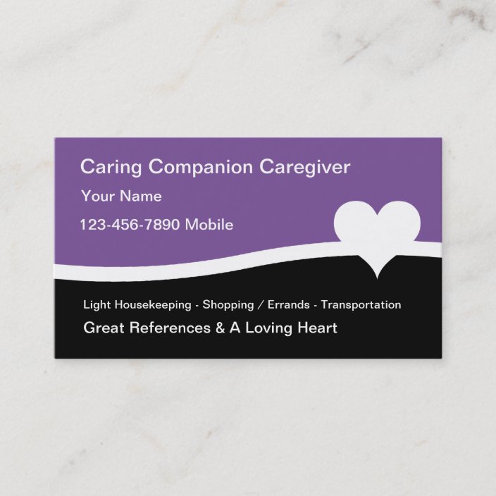 Home Health Caregiver Business Cards | Zazzle.com