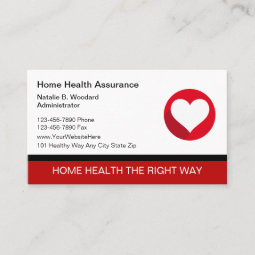 Home Health Medical Business Cards | Zazzle