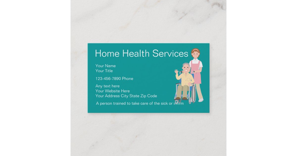 Home Health Nurse Business Cards | Zazzle