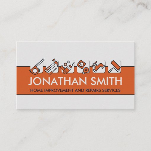 Home improvement and repair services business card | Zazzle