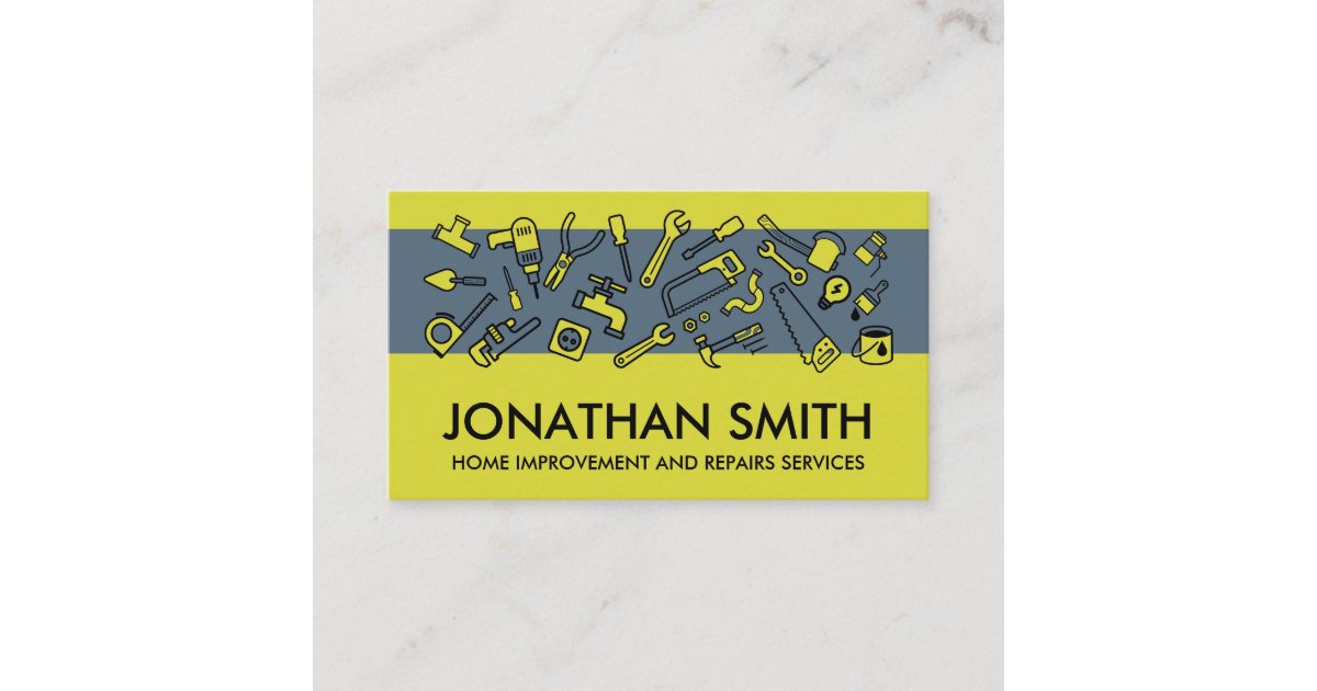 Home improvement Handyman services Business Card | Zazzle