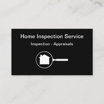 Home Inspection And Appraisals Business Card | Zazzle