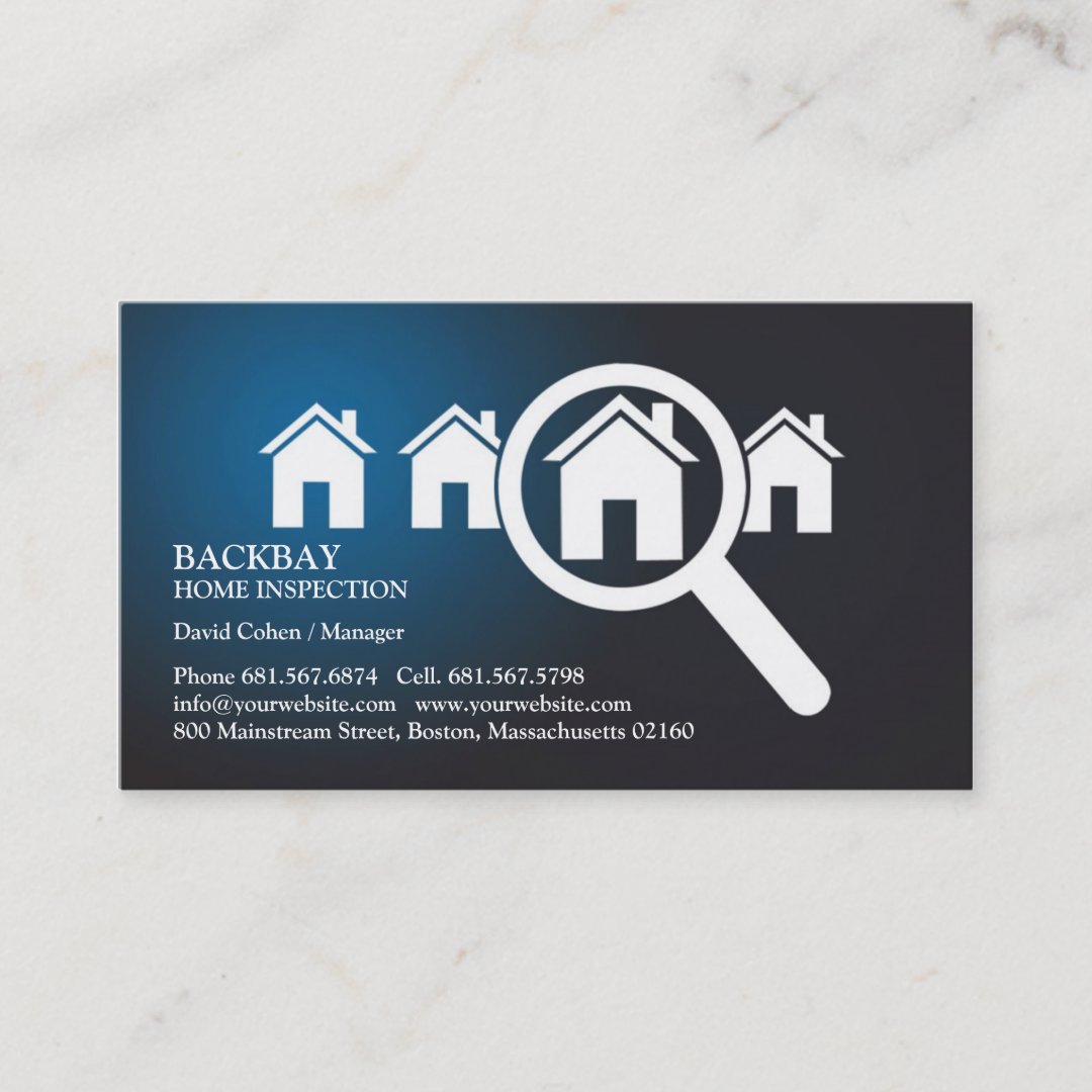 Home Inspection Business Card | Zazzle