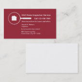 Home Inspection Business Card | Zazzle