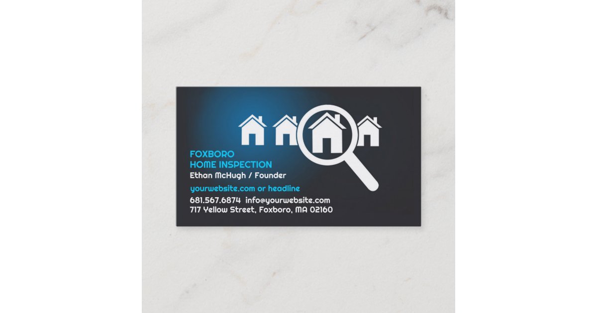 Home Inspection Business Card | Zazzle