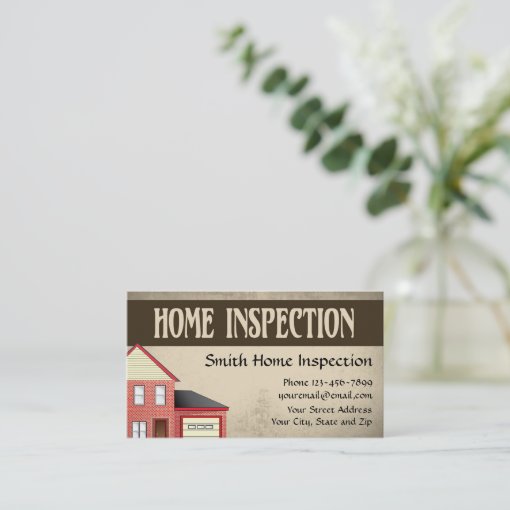 Home Inspection Inspector Business Card | Zazzle