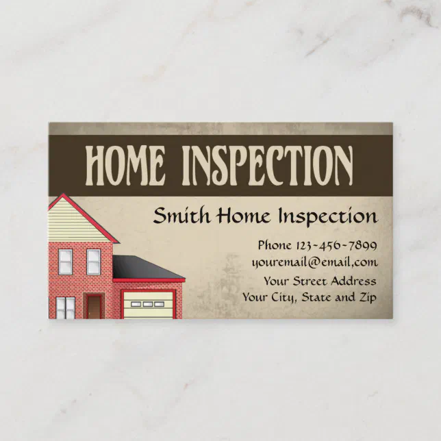 Home Inspection Inspector Business Card | Zazzle