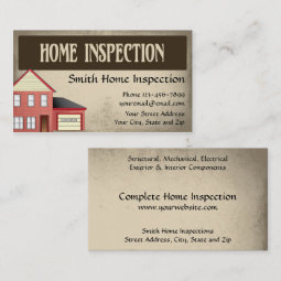 Home Inspection Inspector Business Card | Zazzle